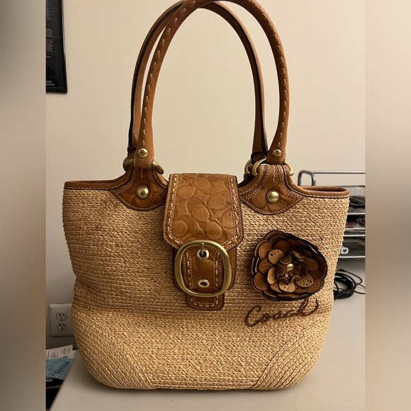 Coach | Bags | Coach Straw Tote | Poshmark